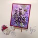 Lavender Honeybee Painting Wildflower Field Painting Meadow - Etsy