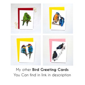 Two Rooks Couple Card, Corvid Birds Fallen in Love, Dark Autumn ...