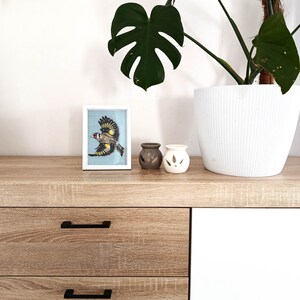 One of Kind Goldfinch Painting, Realistic Bird Art in Frame, Perfect ...