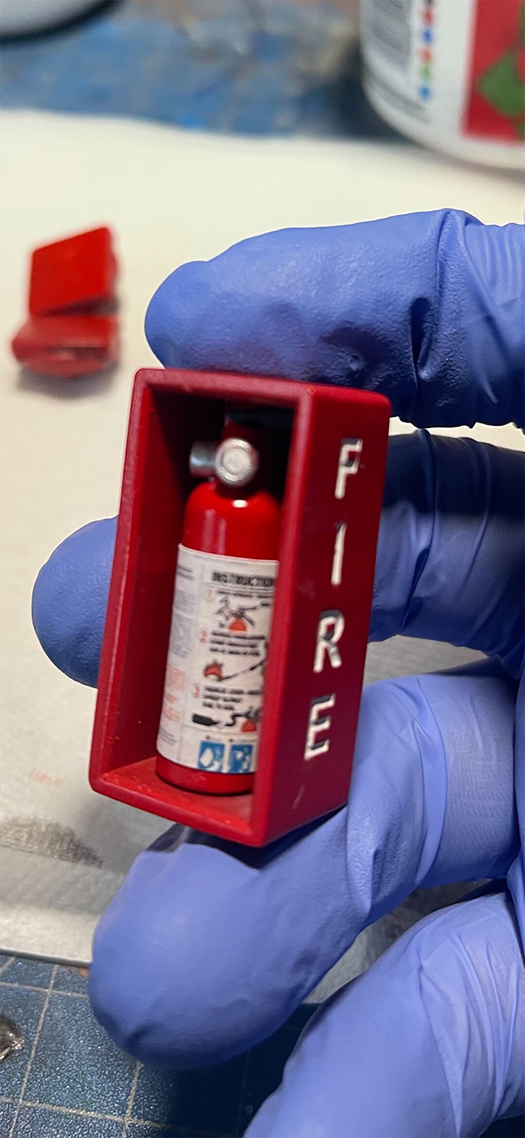 1:12 Scale Painted Miniature Fire Alarm Kit Replica - Etsy