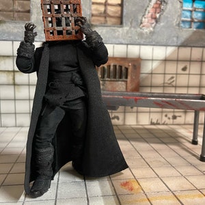 1:12 Scale Scary Creepy Eerie Horror Asylum Head Cage. Vintage Medical ...