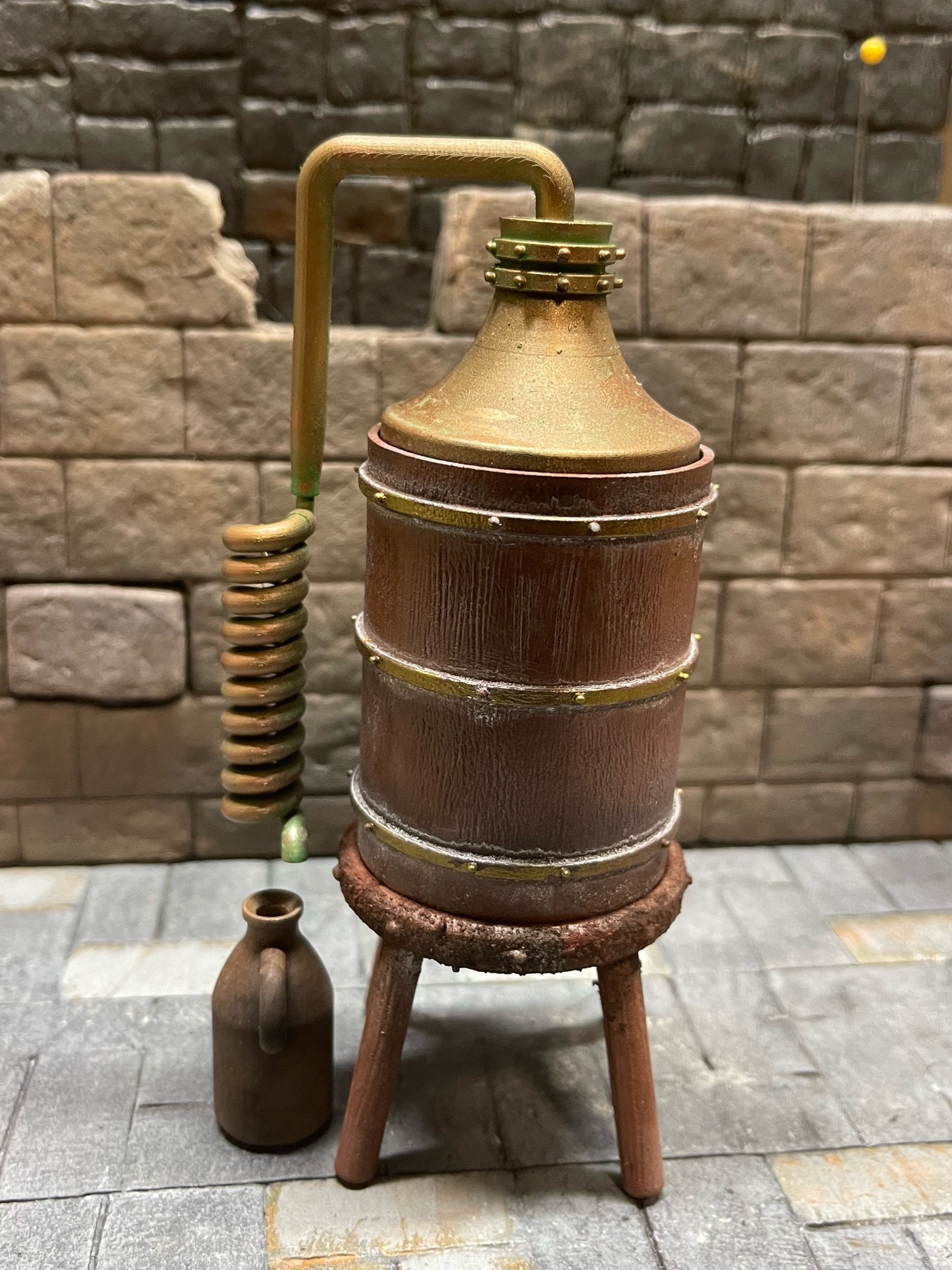 1:12 Scale Moonshine Still Dollhouse Diorama Action Figure Toy ...