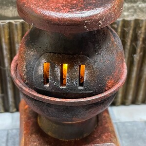 1:12 Scale Light up Potbelly Light up Rusted Miniature Resin Printed ...