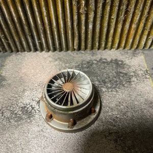 Rooftop Fan Exhaust Diorama Dollhouse Prop. 1/12 Scale Rooftop ...