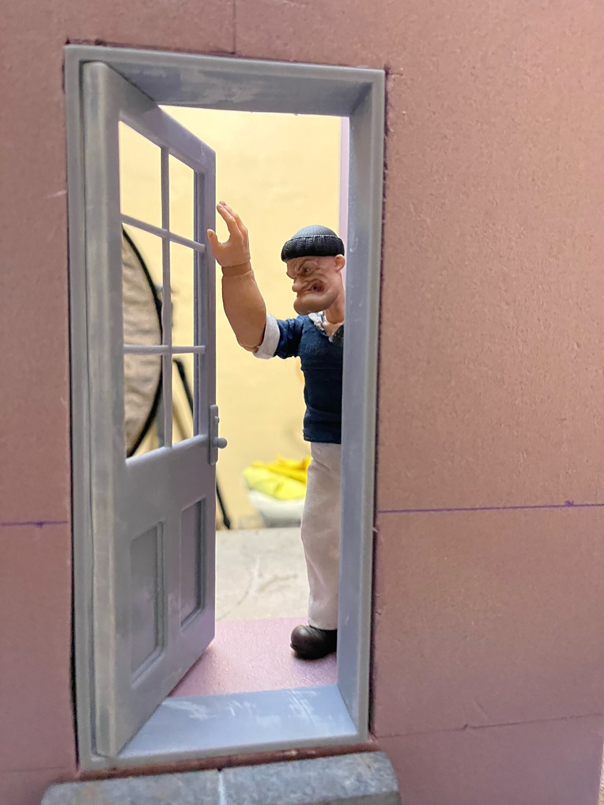 Detailed Door Frame With Door Digital STL File. Dollhouse Door - Etsy