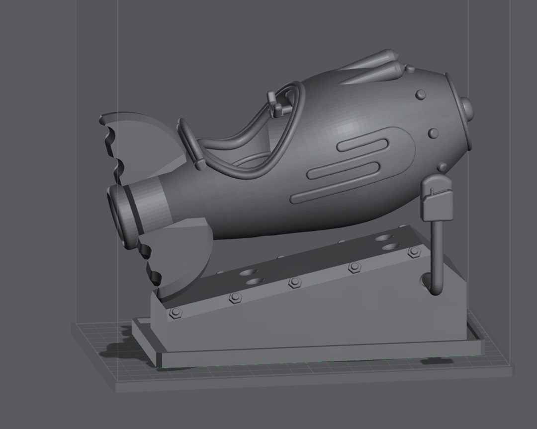 1:12 Scale Miniature Rocket Rider Amusement Ride Digital STL File ...