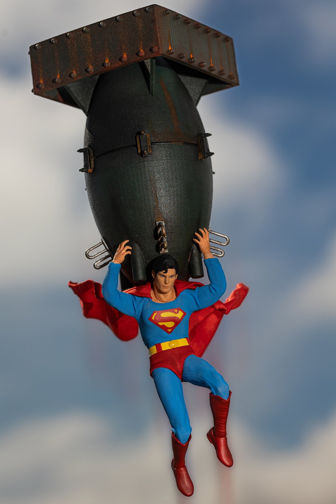 Painted Miniature Military Prop Diorama Dollhouse Accessory. Fat Man ...