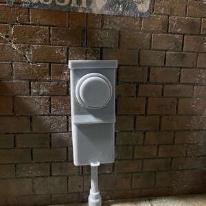 1:12 Scale Detailed Miniature Electric Meter Breaker Box. Dollhouse ...