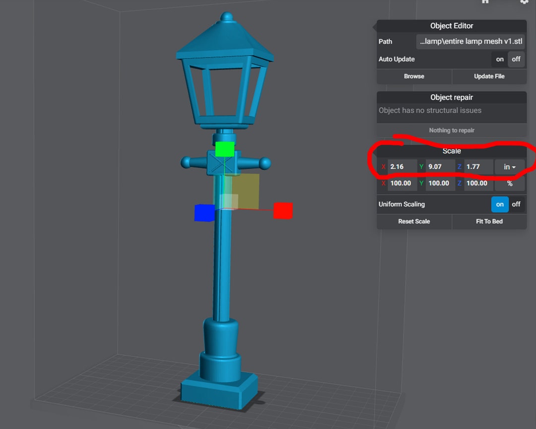 Detailed Victorian Style Street Lamp. Digital Stl File Street Lamp ...