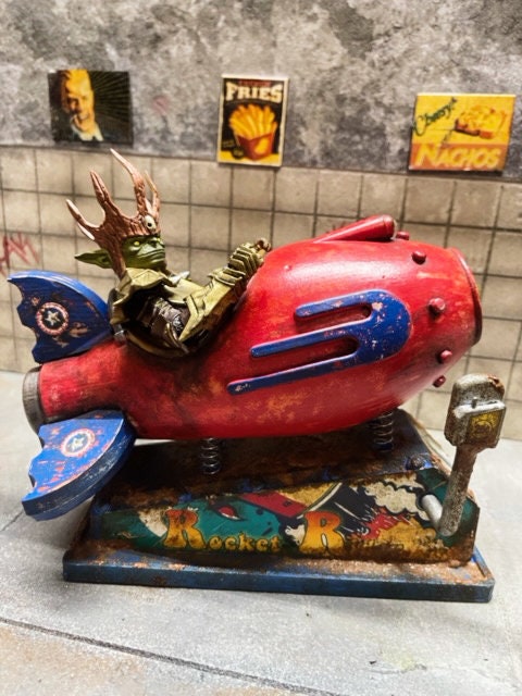 Miniature 1:12 Scale Amusement Ride Carnival Ride Dollhouse Diorama Toy ...