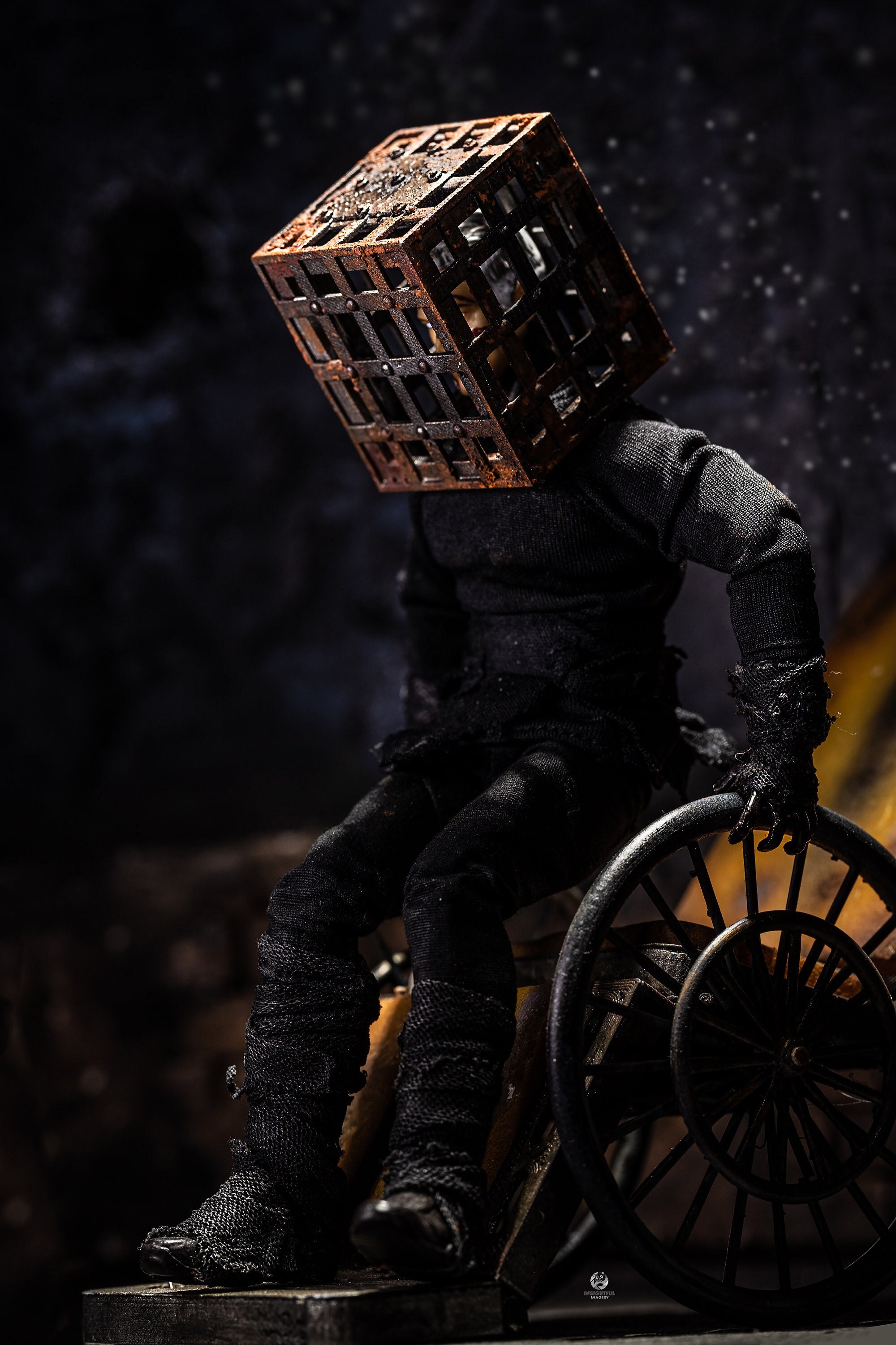 Scary Creepy Eerie Horror Asylum Head Cage. Vintage Medical Device ...