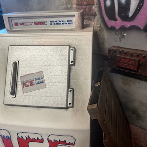 1:12 Scale Toy Miniature Dollhouse Diorama STL Digital File Ice Box Ice ...