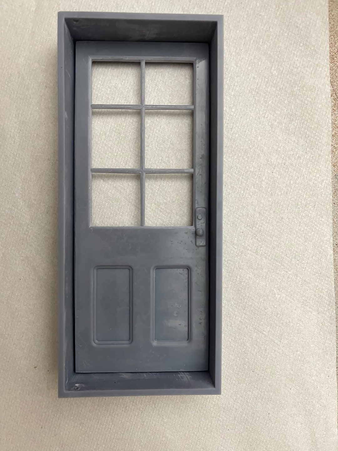 Detailed Door Frame With Door Digital STL File. Dollhouse Door - Etsy