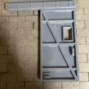 1:12 Scale Digital STL File. Sliding Two Piece Door. Steel Door Sliding ...