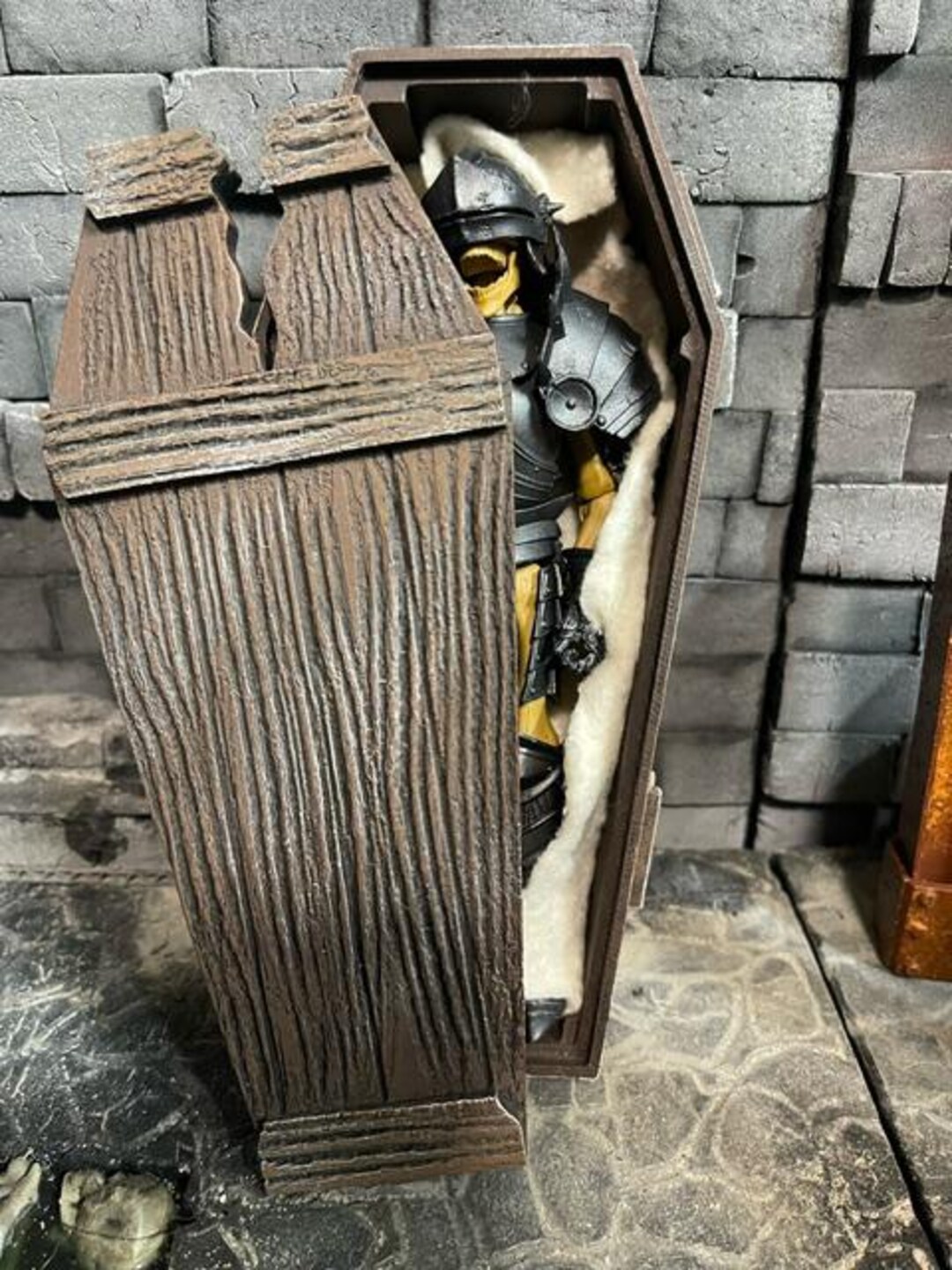 STL DIGITAL File Coffin With Wood Grain and Lid - Etsy