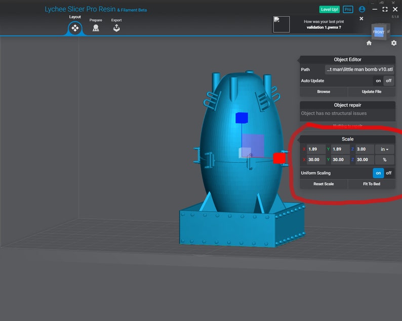 Miniature Military Prop STL Digital File. Fat Man Style - Etsy