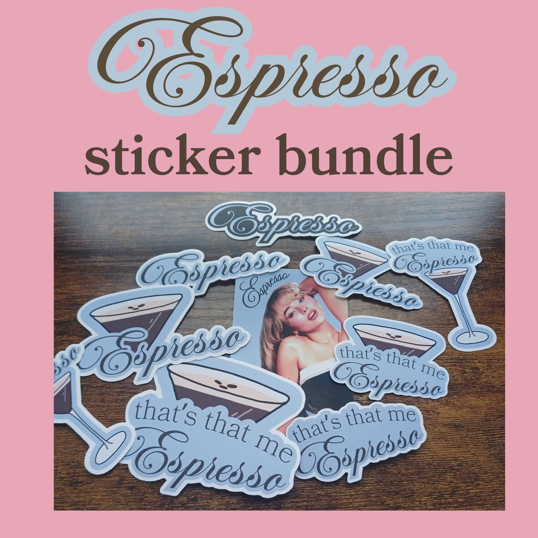 Espresso Sticker Bundle Sabrina Carpenter That's That Me Martini Blue ...