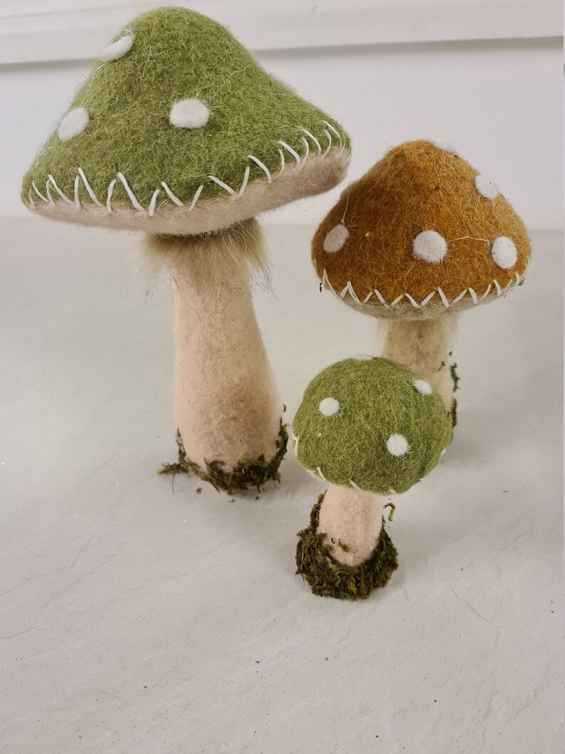 NEW: Felt Toadstool Character. Novelty Cute Toadstools. Home - Etsy