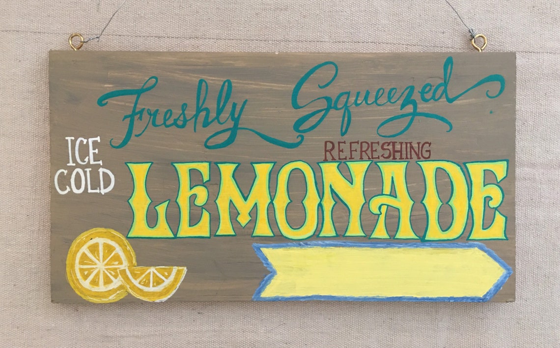 Fresh Lemonade Sign - Etsy