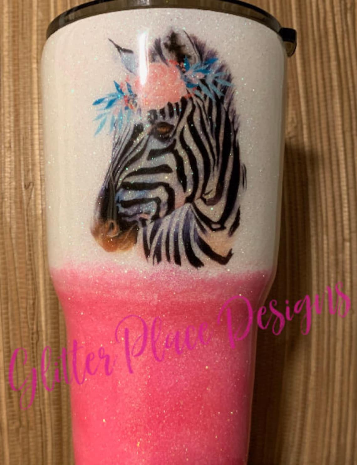 Zebra Tumbler | Etsy