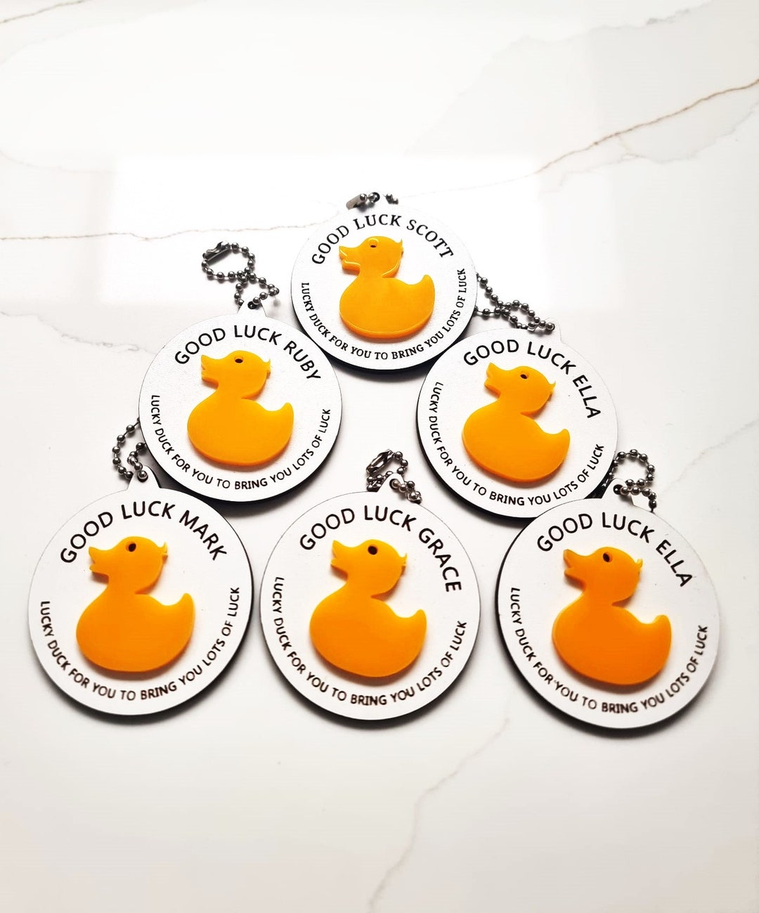 Personalised Good Luck Duck Tags, Lucky Duck, Lucky Duck Gift, PTA ...