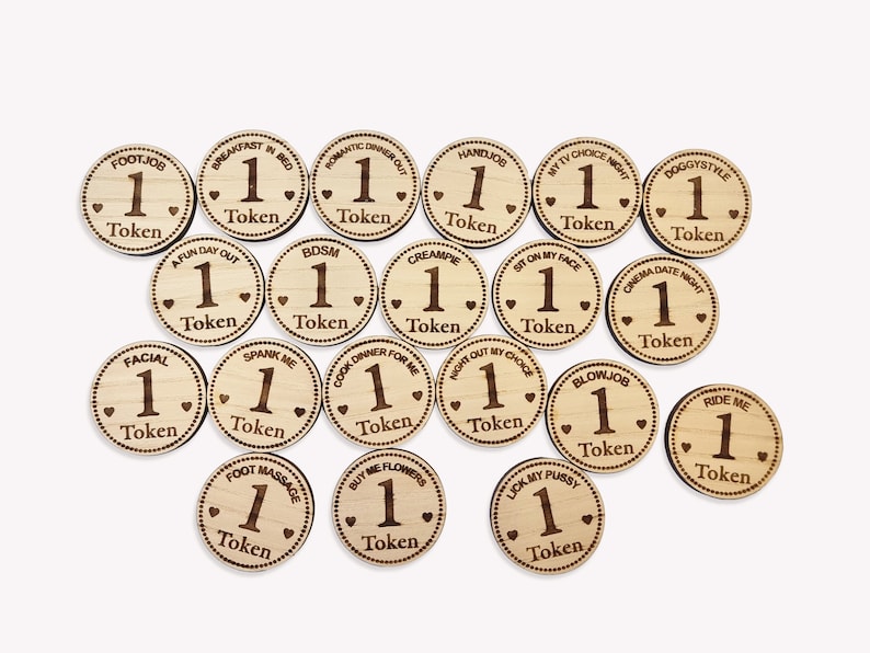 Personalised Cheeky Love Tokens, Valentines Day Naughty Gift, Boyfriend ...