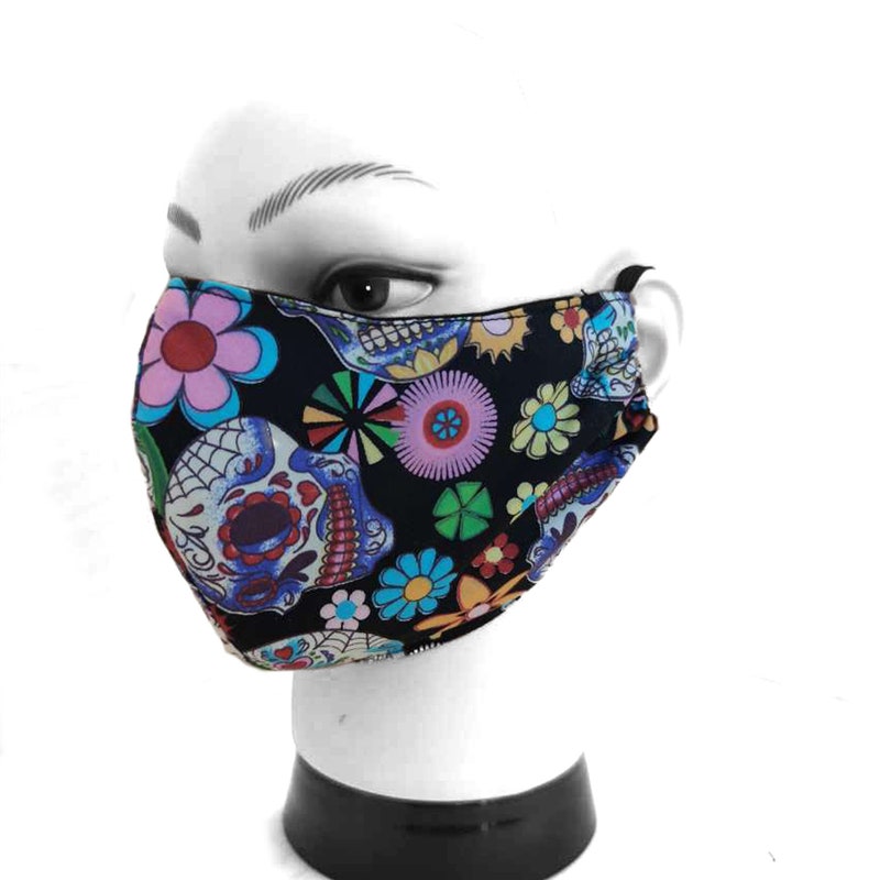 Sugar Skull Face Mask - Etsy
