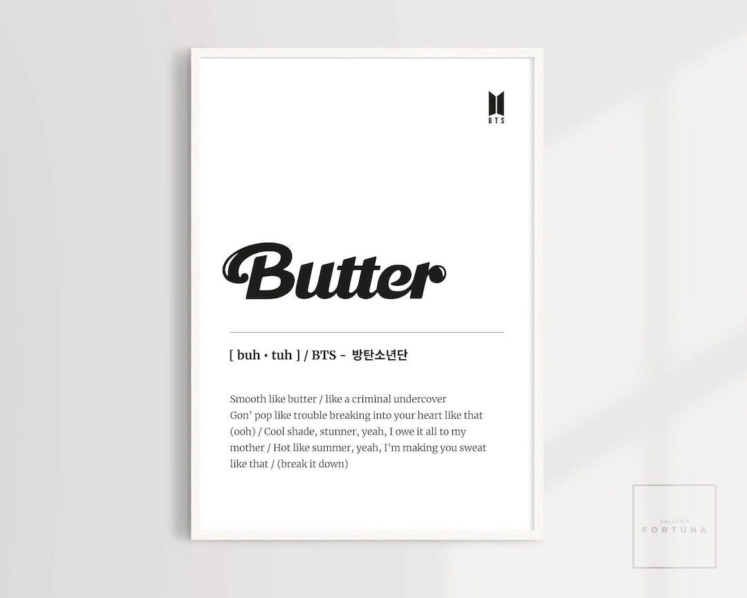 BTS Poster BTS Butter PRINTABLE - Etsy New Zealand