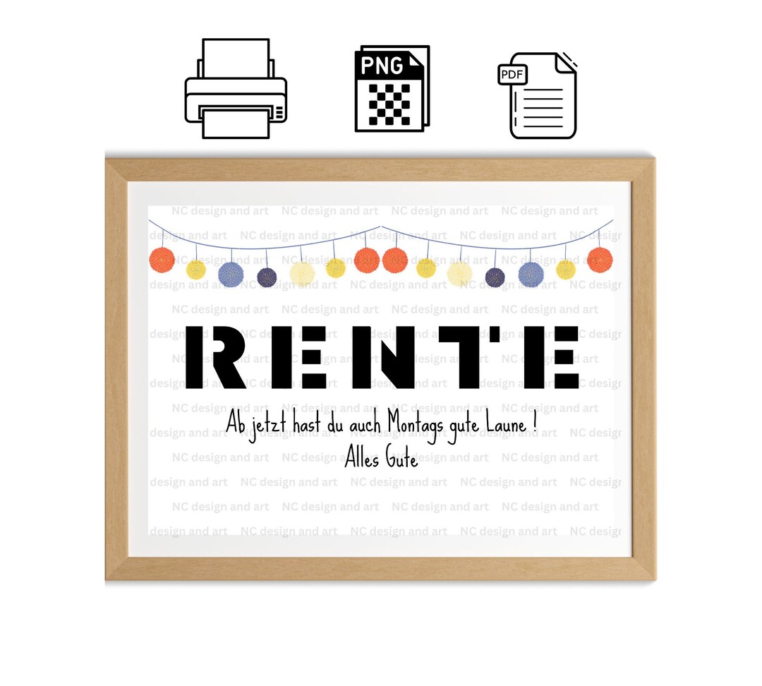 Retirement Money Gift, Farewell Gift for Retirement, Print Out A4 PNG ...