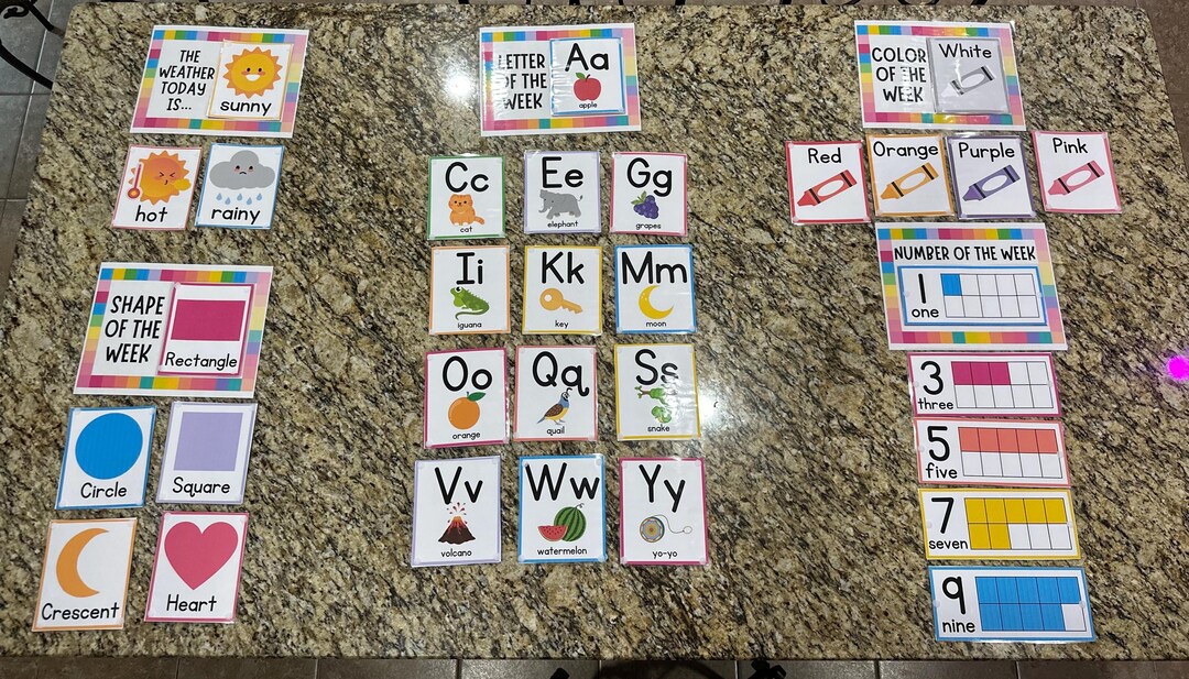 Educational Circle Time Printables - Etsy