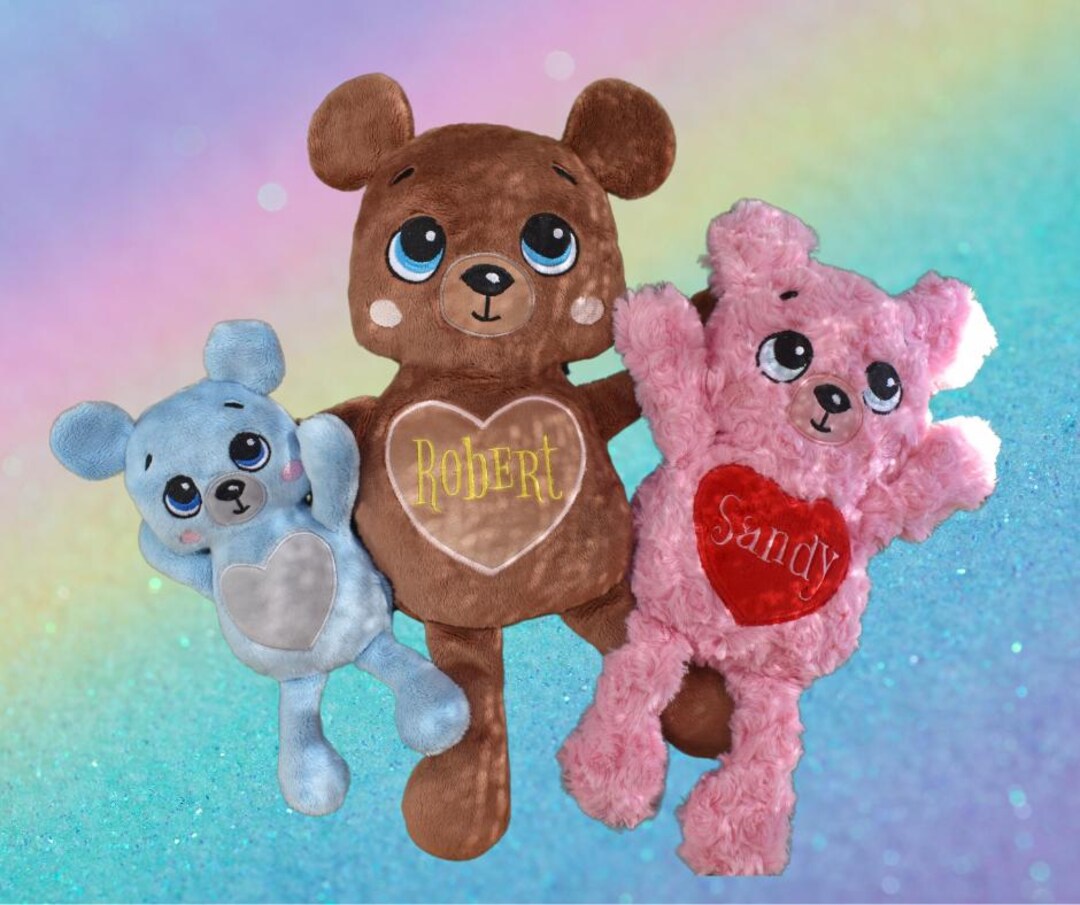 Memory Bear ITH Machine Embroidery Design Stuffie 5x7, 6x10 , 7x12 ...