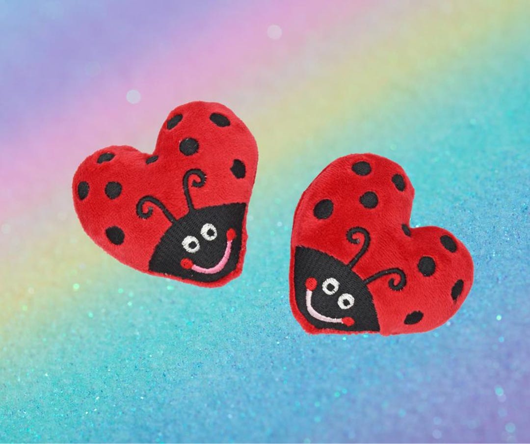 Ladybird Heart ITH Machine Embroidery Design Stuffie 4x4 - Etsy