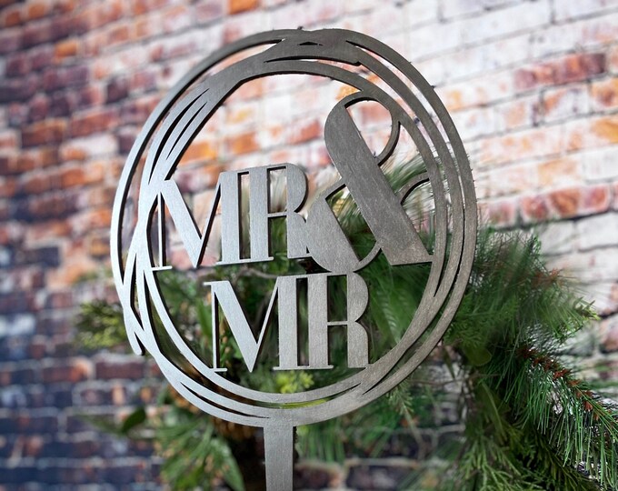 Mr. and Mr. Cake Topper Gay Wedding Cake Topper LGBT - Etsy