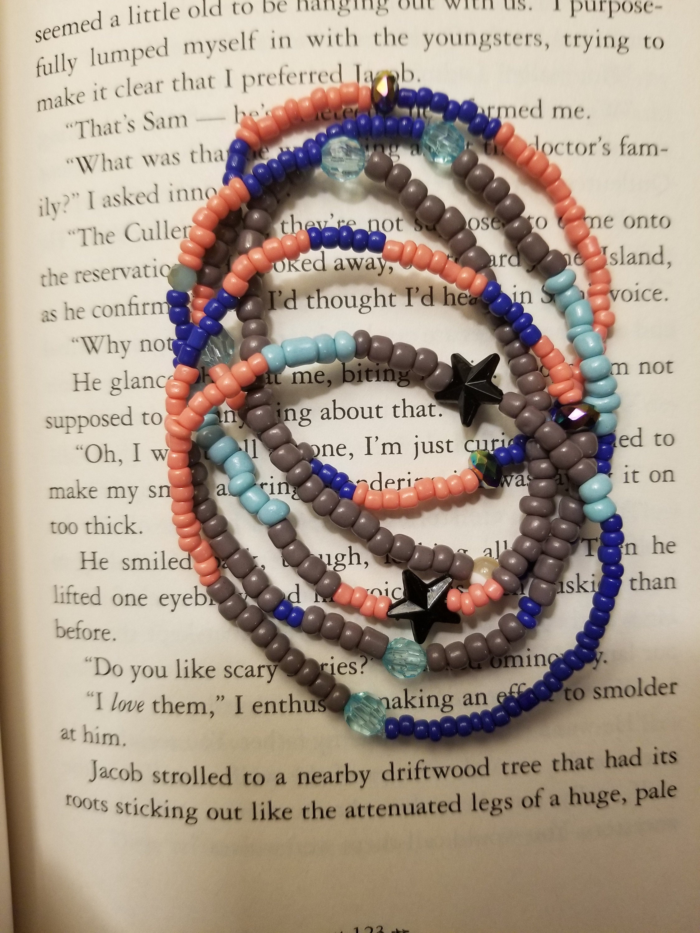 Beaded Stretch Bracelet Stack Bright Colors Layering Bracelets - Etsy ...