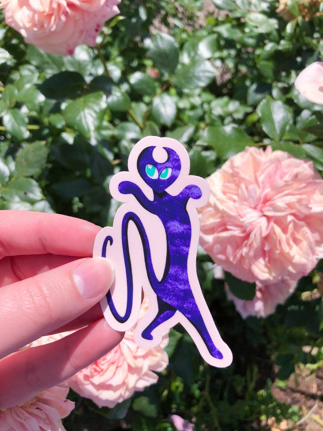 Inky the Cat Matt Vinyl Sticker - Etsy