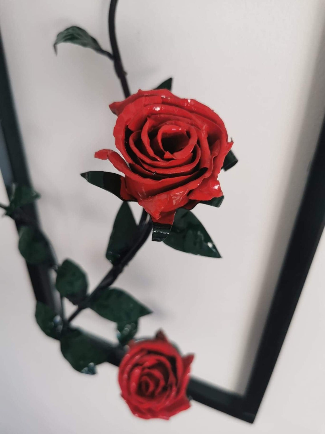 3D Metal Rose Wall Art, Metal Rose Sculpture - Etsy UK