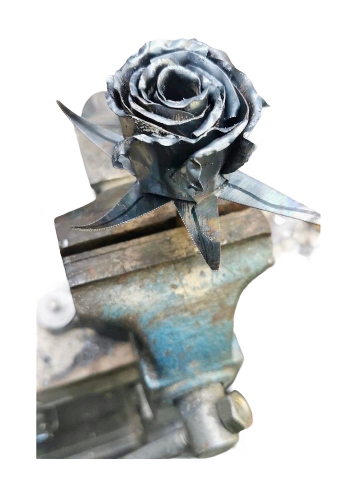 3D Metal Rose Wall Art, Metal Rose Sculpture - Etsy UK