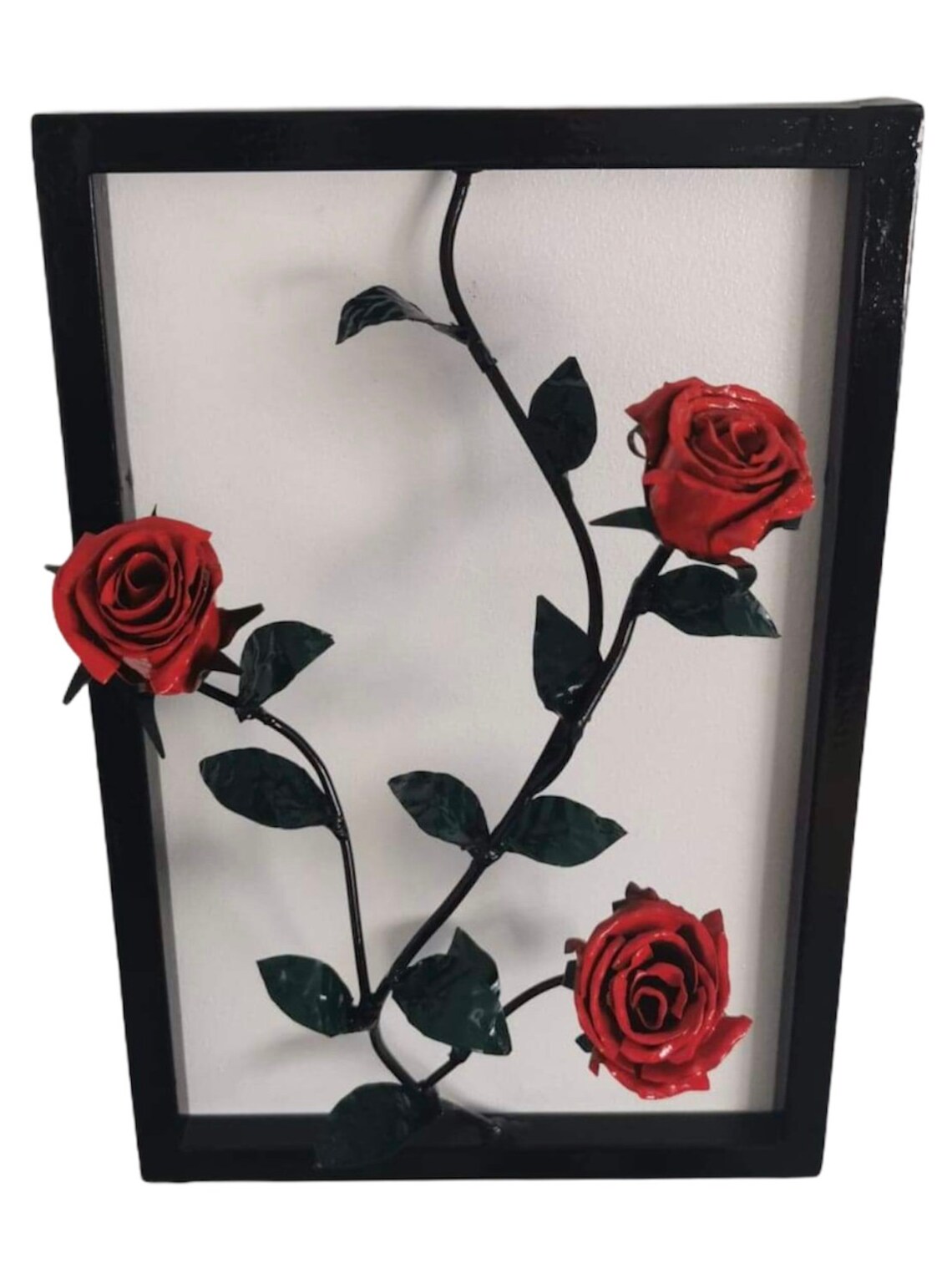 3D Metal Rose Wall Art, Metal Rose Sculpture - Etsy UK