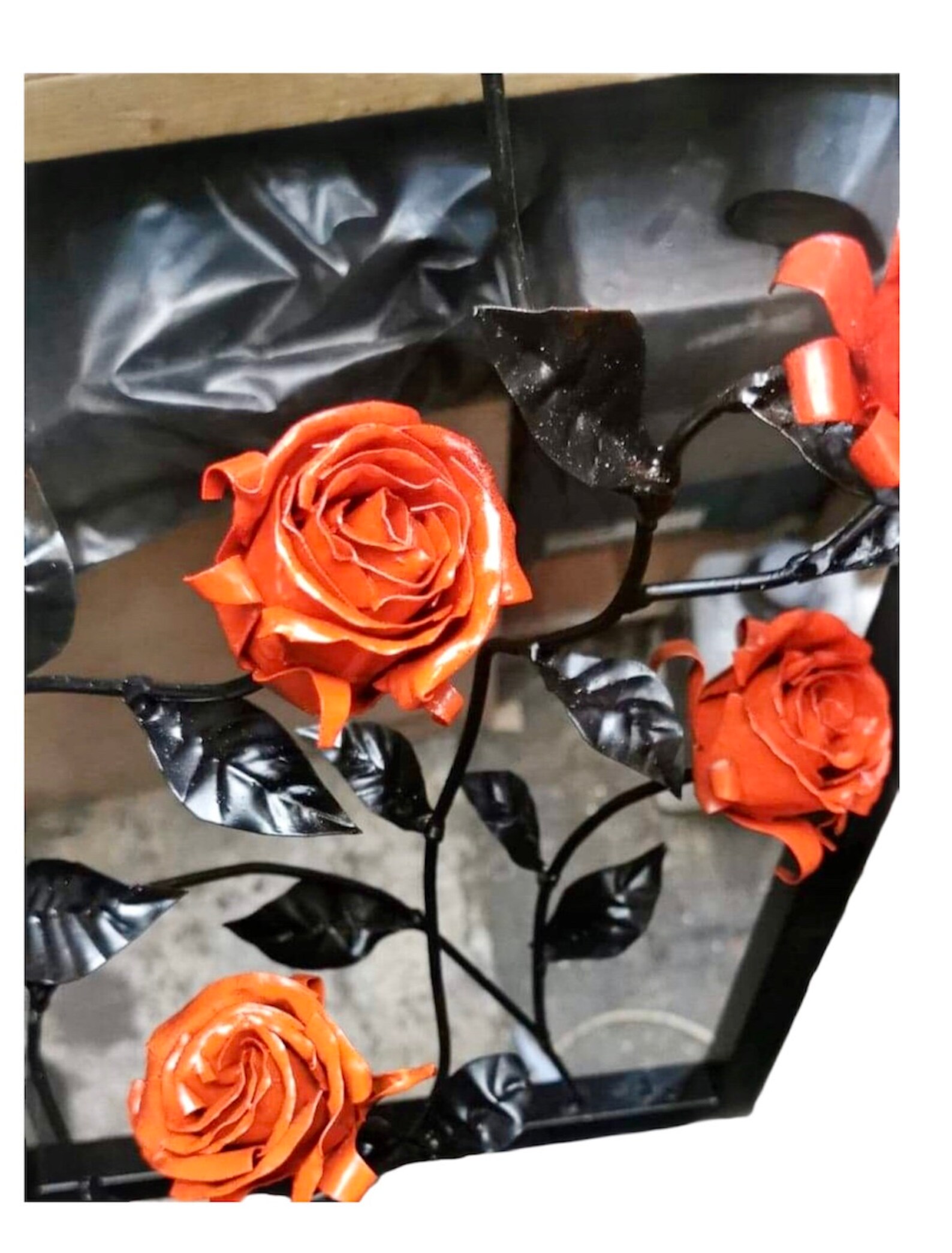 3D Metal Rose Wall Art, Metal Rose Sculpture - Etsy UK