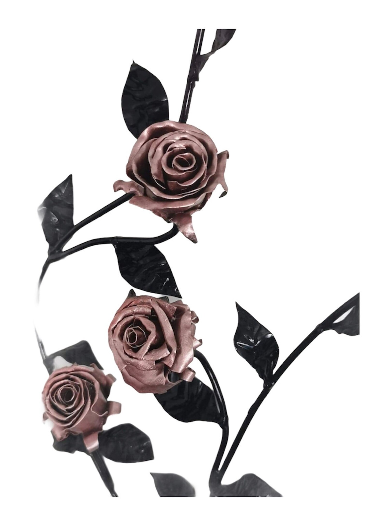 3D Metal Rose Wall Art, Metal Rose Sculpture - Etsy UK