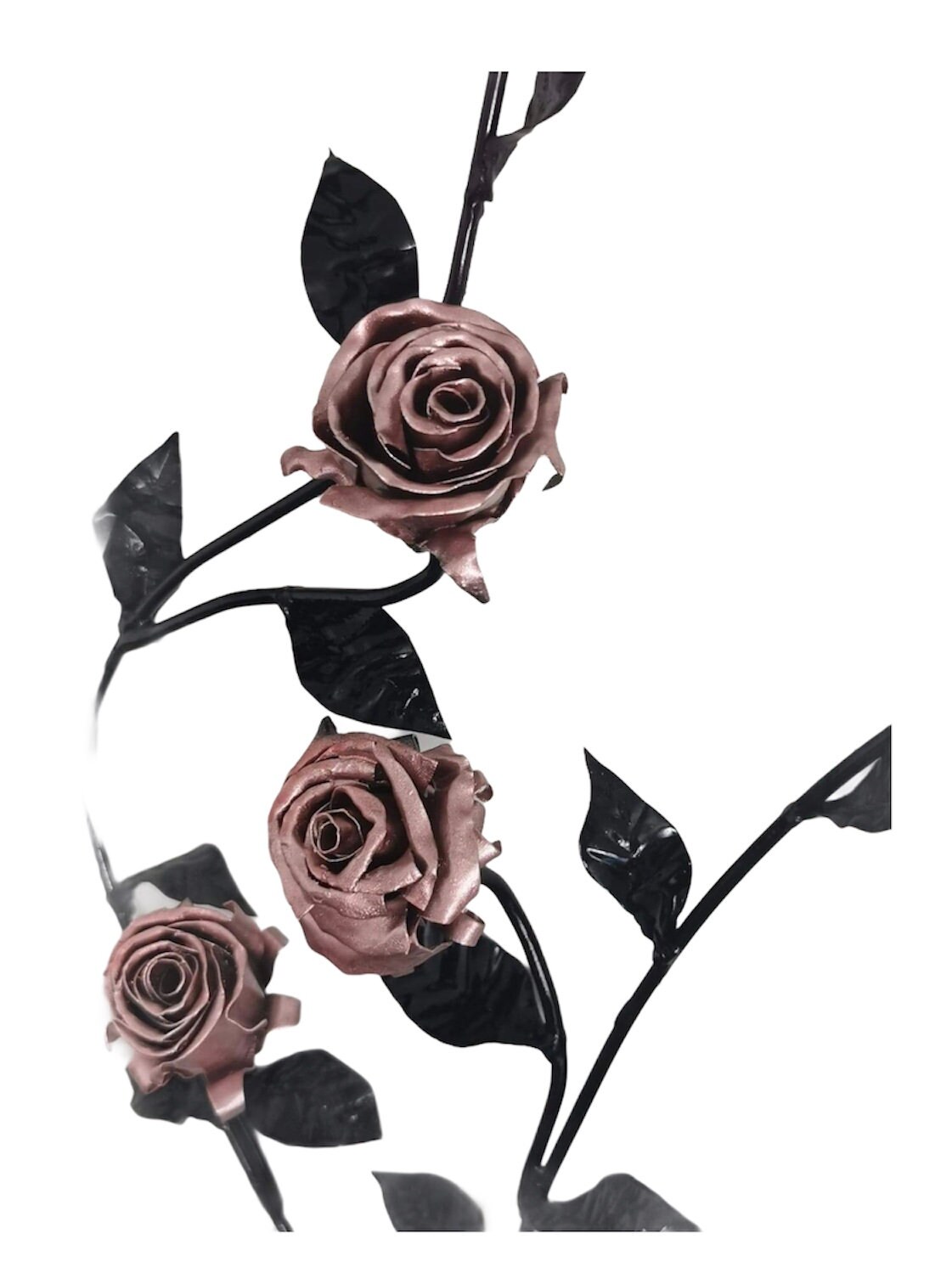 3D Metal Rose Wall Art, Metal Rose Sculpture - Etsy UK