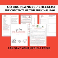 72 Hour Survival Kit Checklist Printable, Emergency Preparedness ...