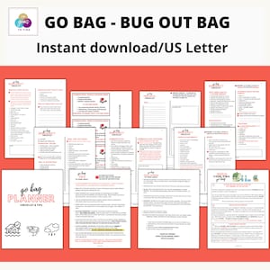 JW GO BAG - Printable Emergency Go Bag Checklist - Disaster Prep ...