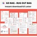 JW GO BAG - Printable Emergency Go Bag Checklist - Disaster Prep ...