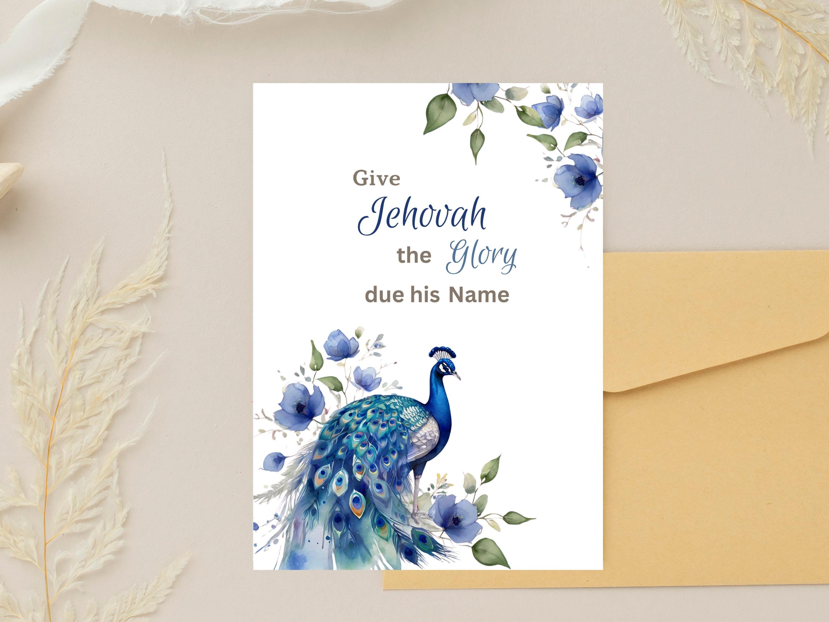 JW Year Text 2025 JW, Psalm 96:8, Bible Verse Card, Scripture Card ...