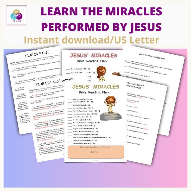 JW Bible Study for Kids, JW Miracles of Jesus for Kids, Jesus Coloring ...