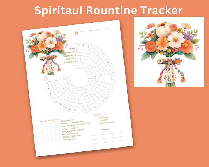 JW Spiritual Routine Tracker - Great for Adults - Teens - Tweens ...