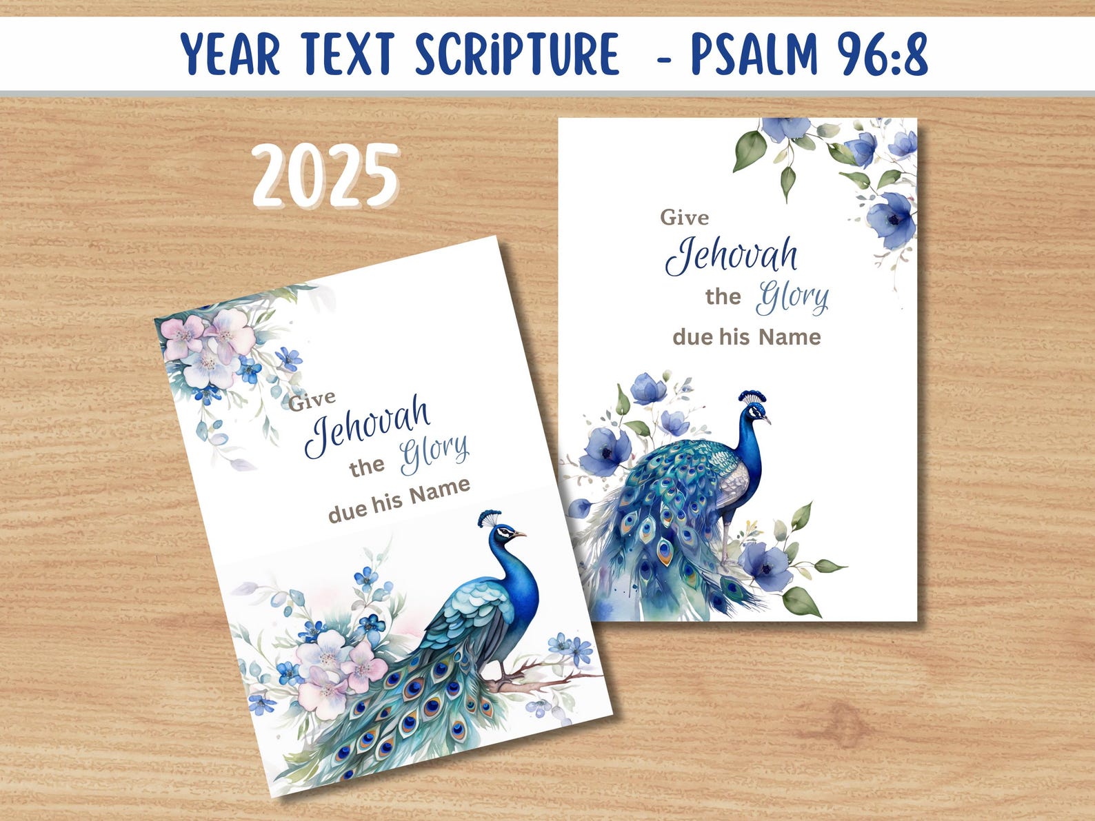 JW Year Text 2025 JW, Psalm 96:8, Bible Verse Card, Scripture Card ...