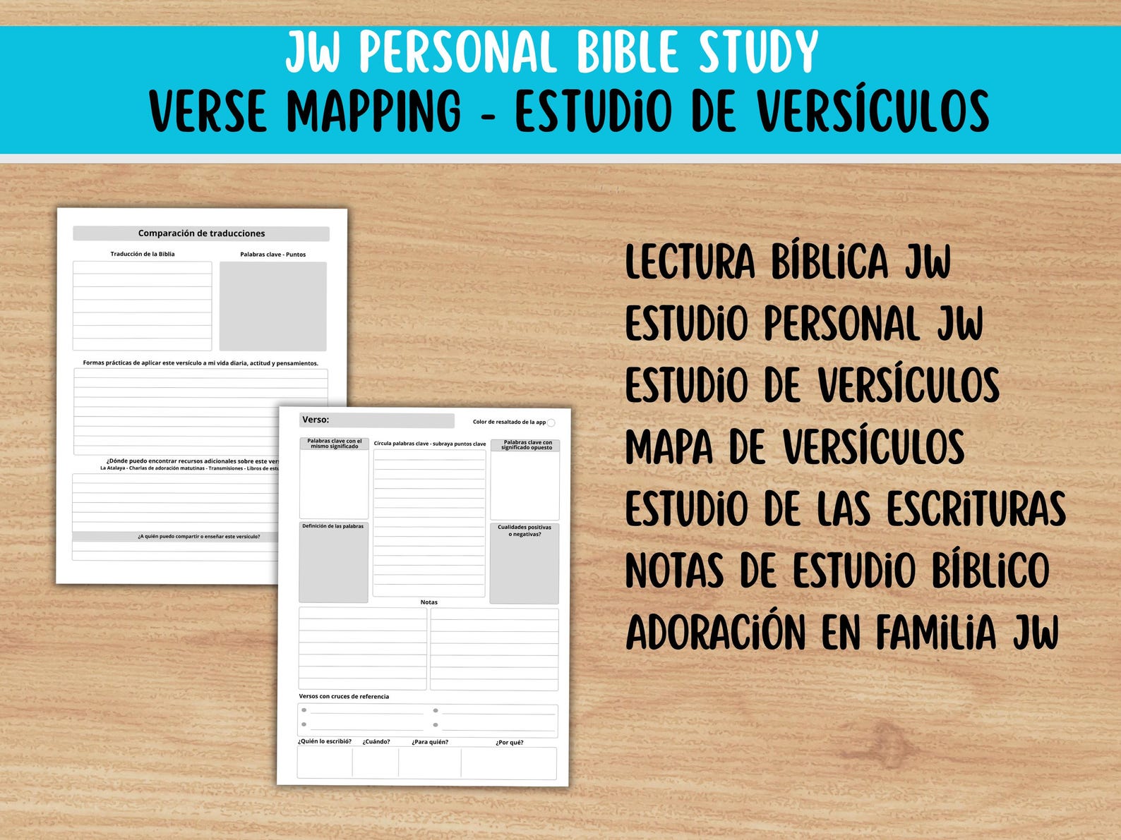 Spanish - JW Bible Reading, JW Personal Study, Verse Study, Verse ...