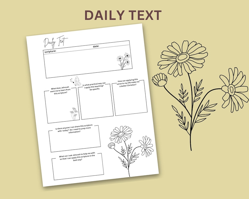 JW Daily Text Daily Scripture Reading Questions for Reflection ...